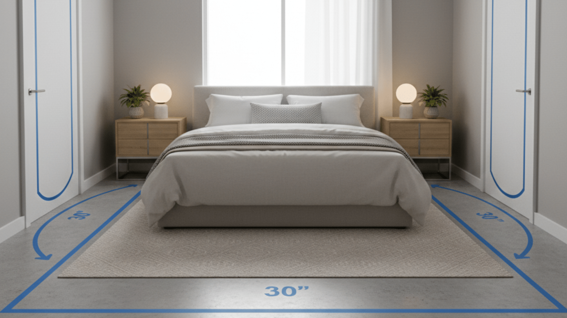 Quick Fit Bedroom Size Guide for King Bed - Easy Rest